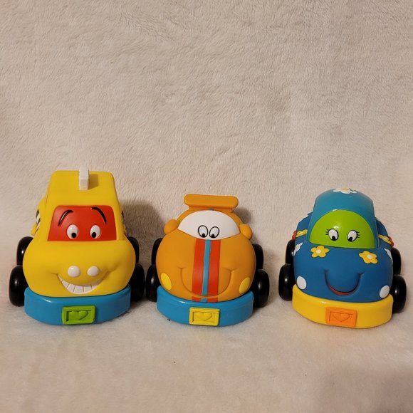 Battat | Toys | 3 Battat Parents Pull Back And Go Cars Soft Vinyl ...